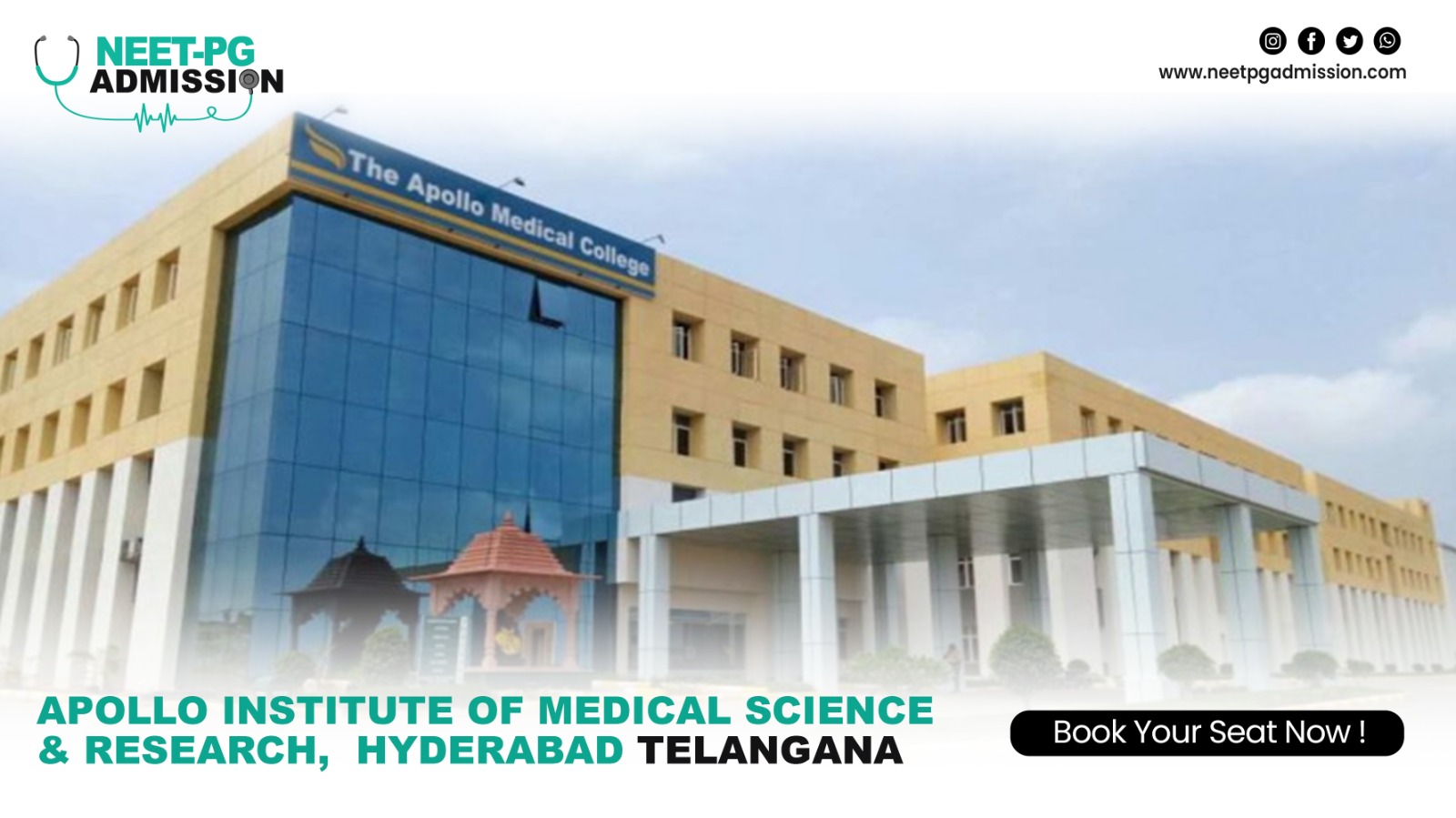 Apollo Medical College Hyderabad MBBS,MD Admission 2025-26